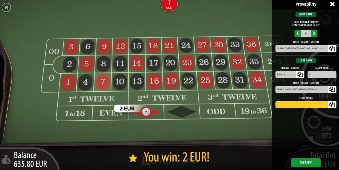 Provably Fair Gambling System, Algorithm | BGaming